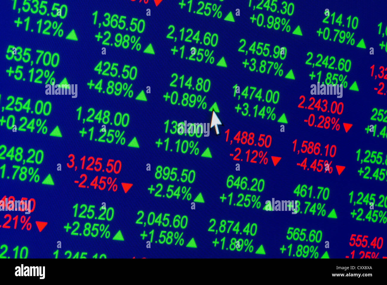 Stock market screen pixels hi-res stock photography and images - Alamy