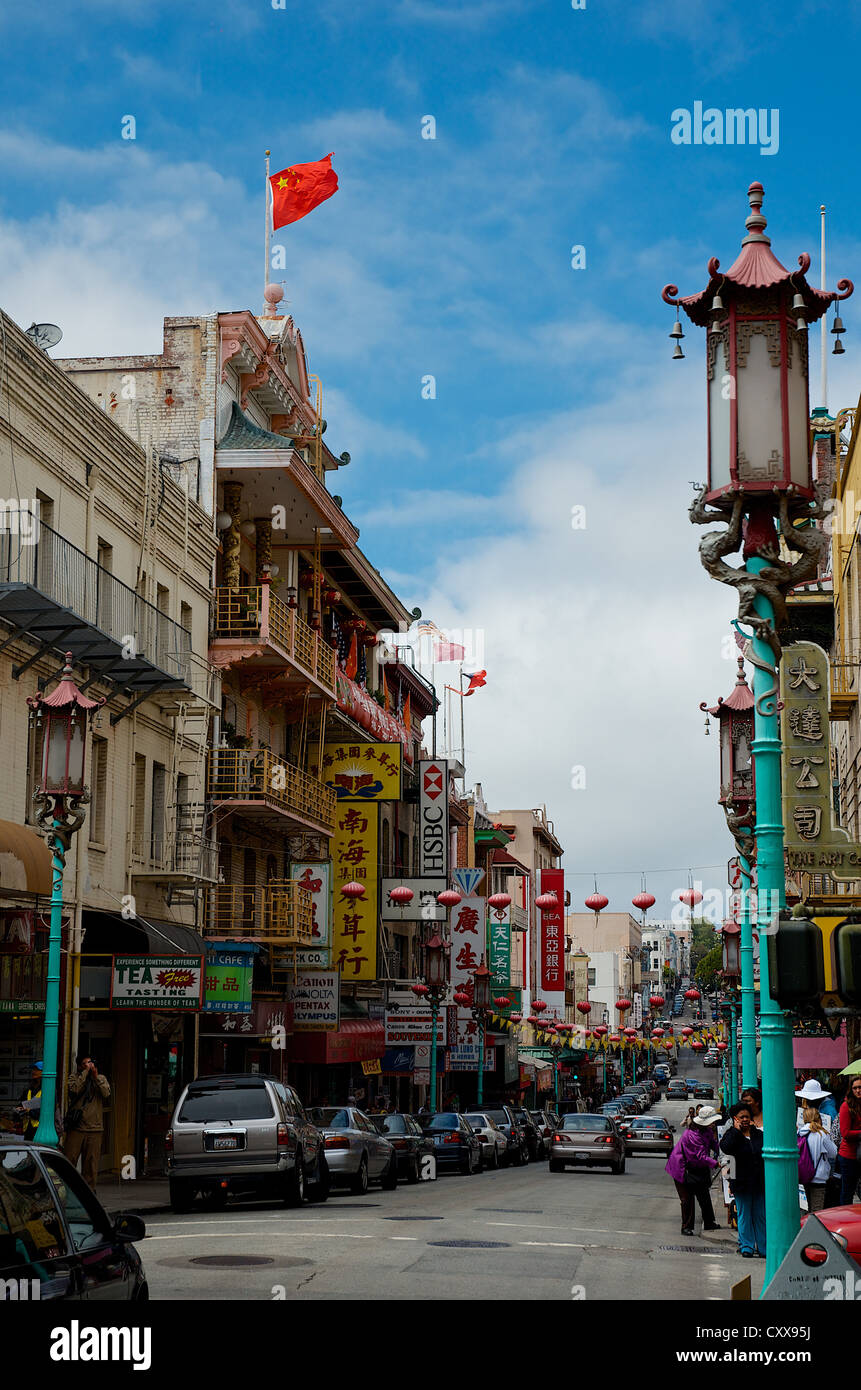 Street in Chinatown, San Francisco, USA Stock Photo - Alamy