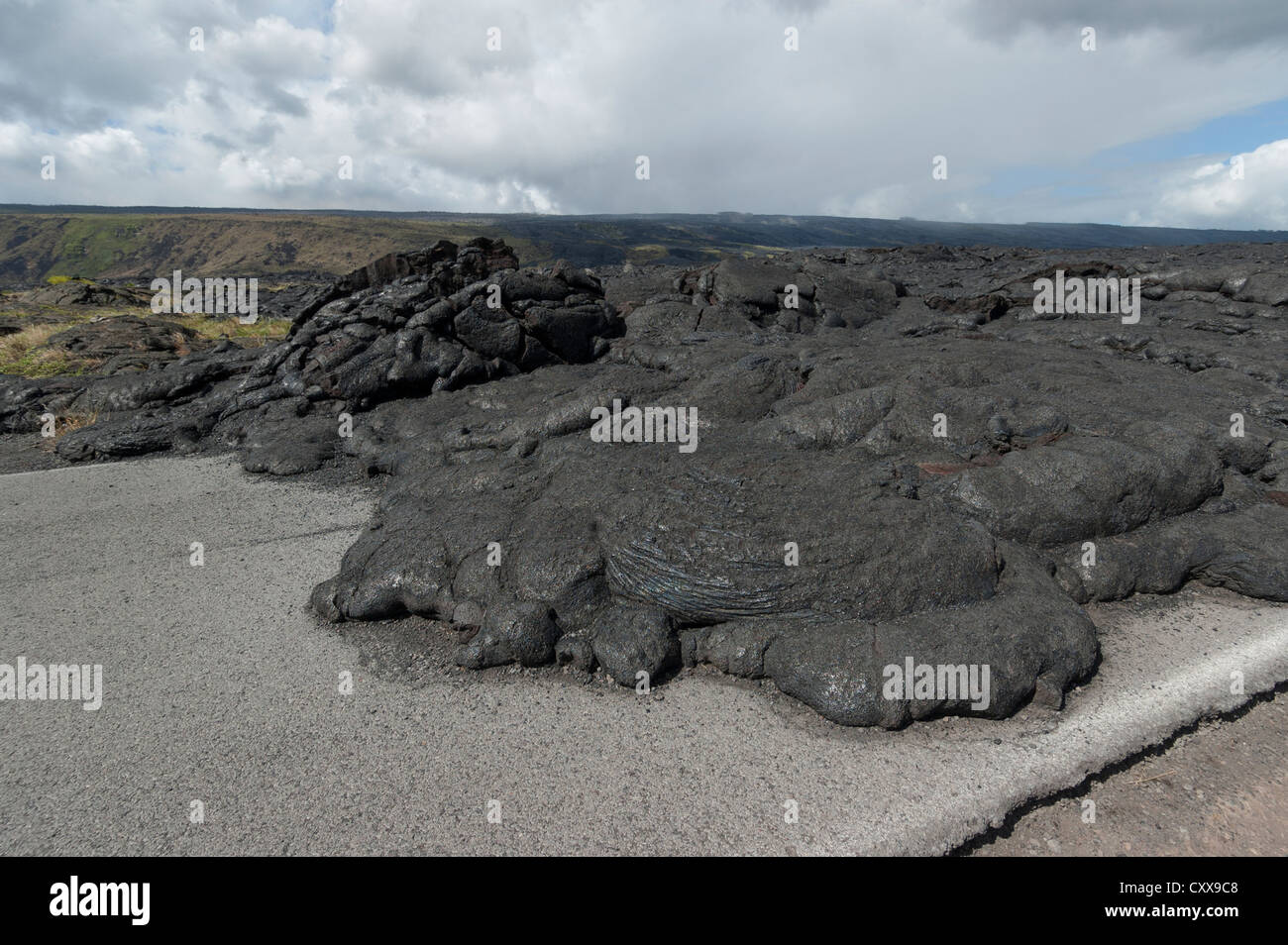 Black lava flows hi-res stock photography and images - Alamy