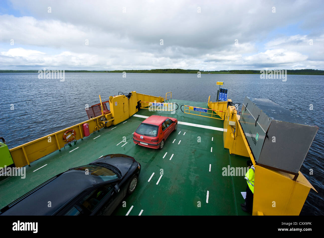 Car ferry in Västerbotten, northern Sweden Stock Photo - Alamy