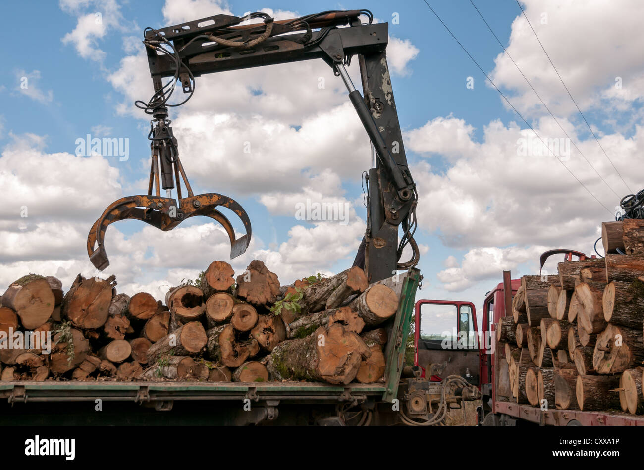 Log loading hi-res stock photography and images - Alamy