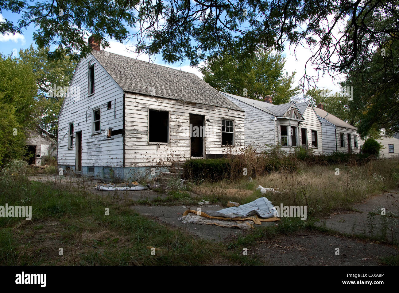 Detroit abandoned houses hi-res stock photography and images - Alamy
