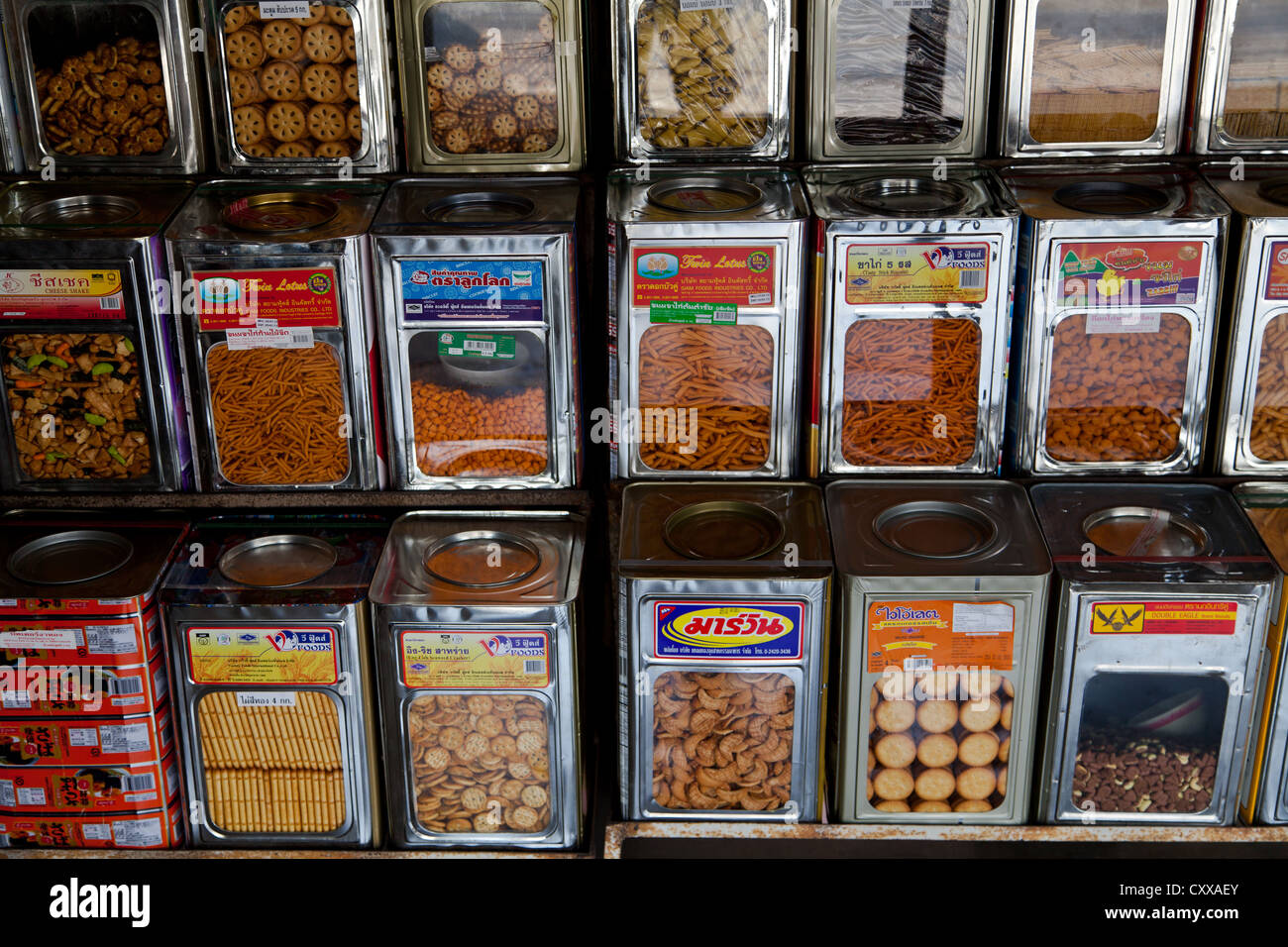 Food Packaging in Chiang Mai, Thailand Stock Photo - Alamy