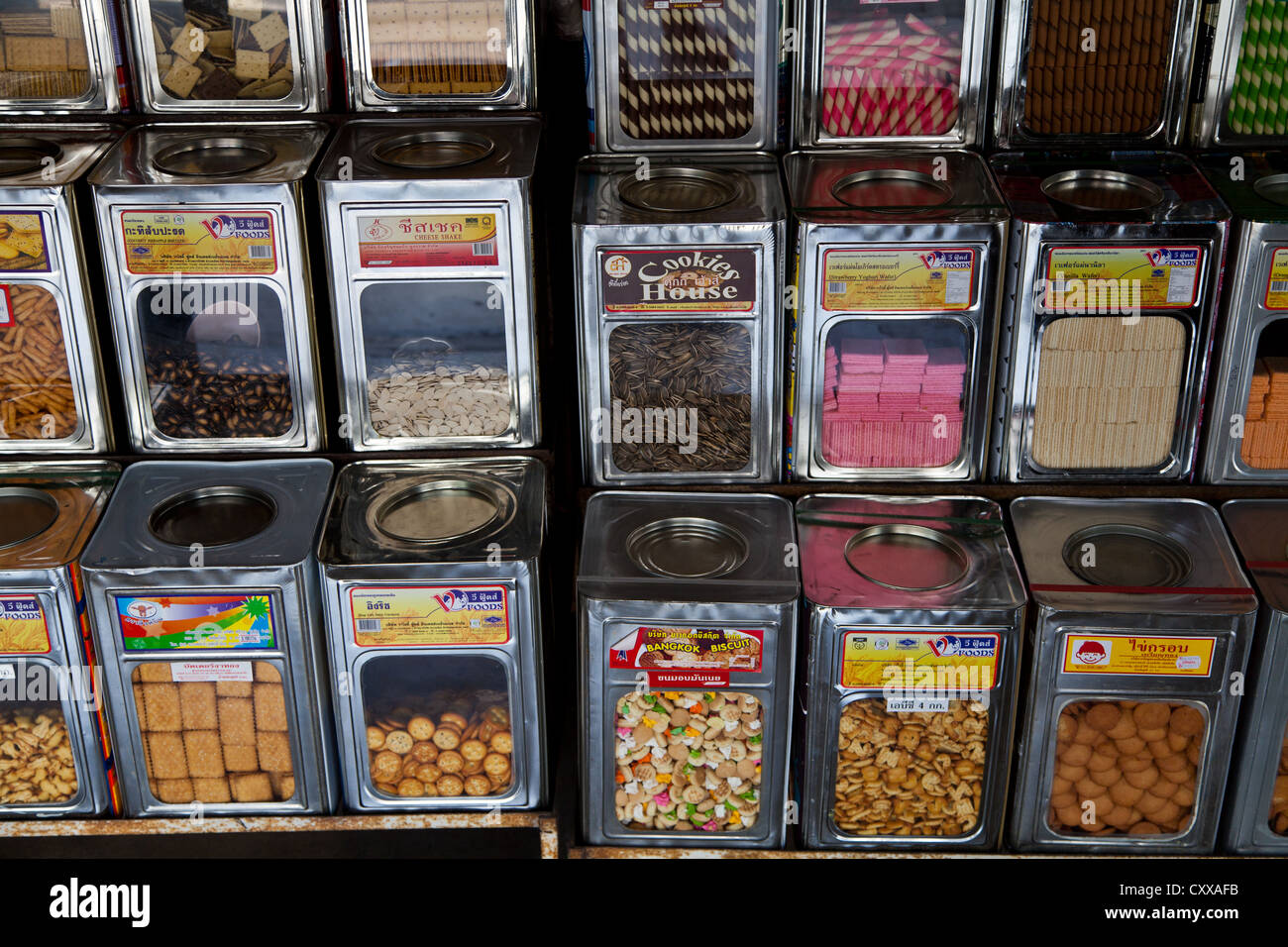 Food Packaging in Chiang Mai, Thailand Stock Photo - Alamy