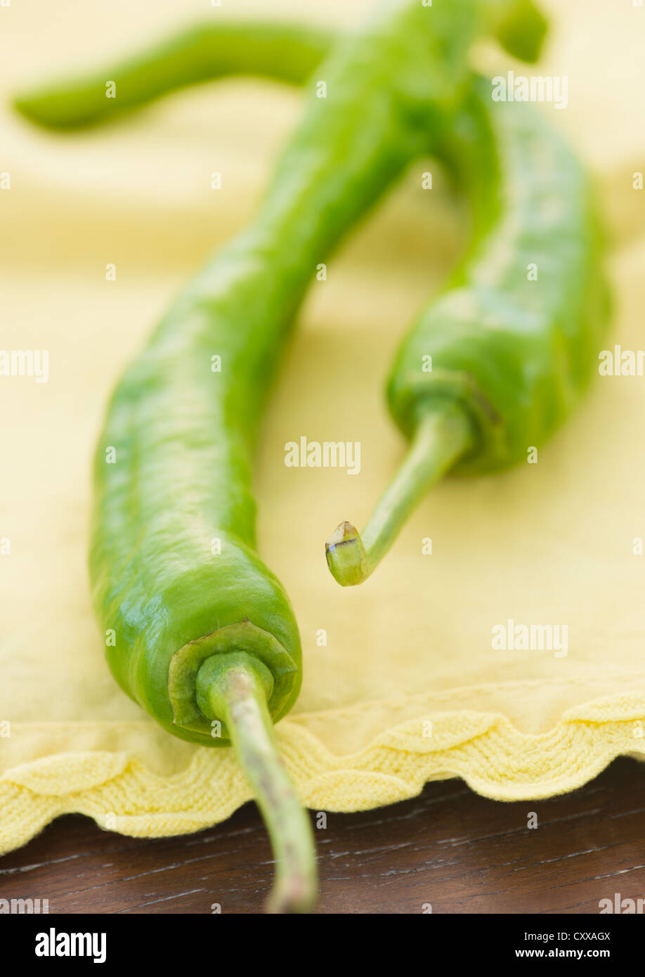 Two green chili hi-res stock photography and images - Alamy