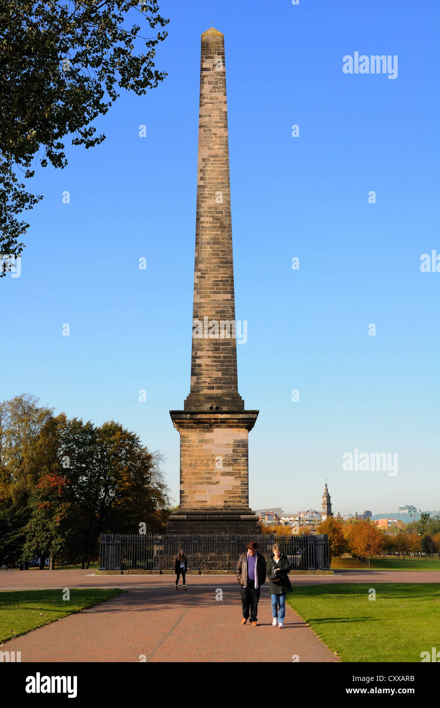 Nelson's column in Glasgow Stock Photo - Alamy