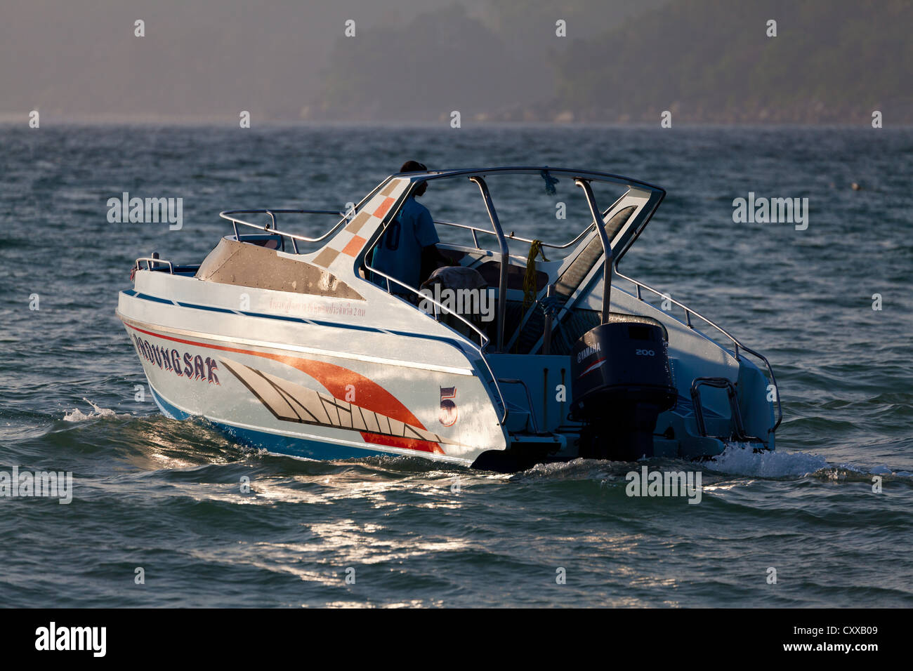 Moto Boat at Patong Beach on Phuket, Thailand Stock Photo - Alamy