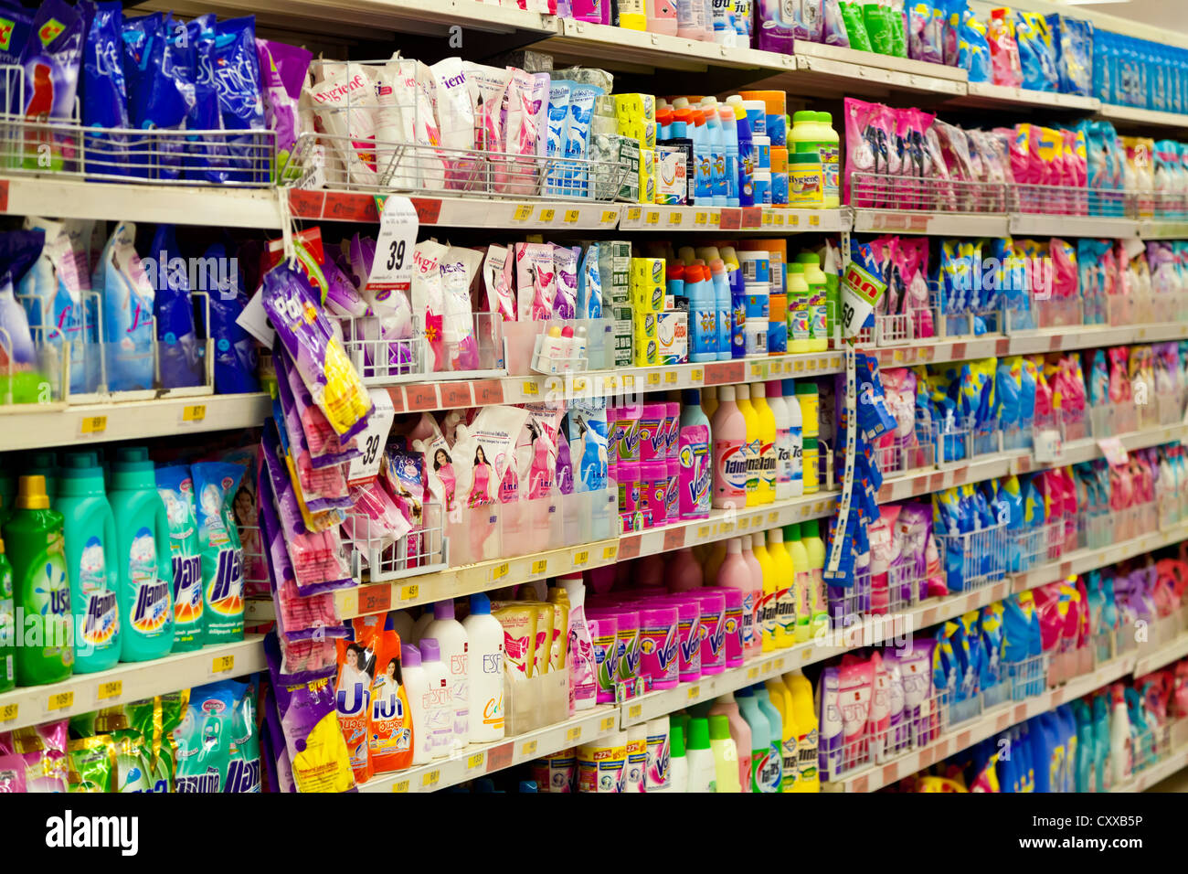 Shelves in a Supermarket on Phuket, Thailand Stock Photo - Alamy