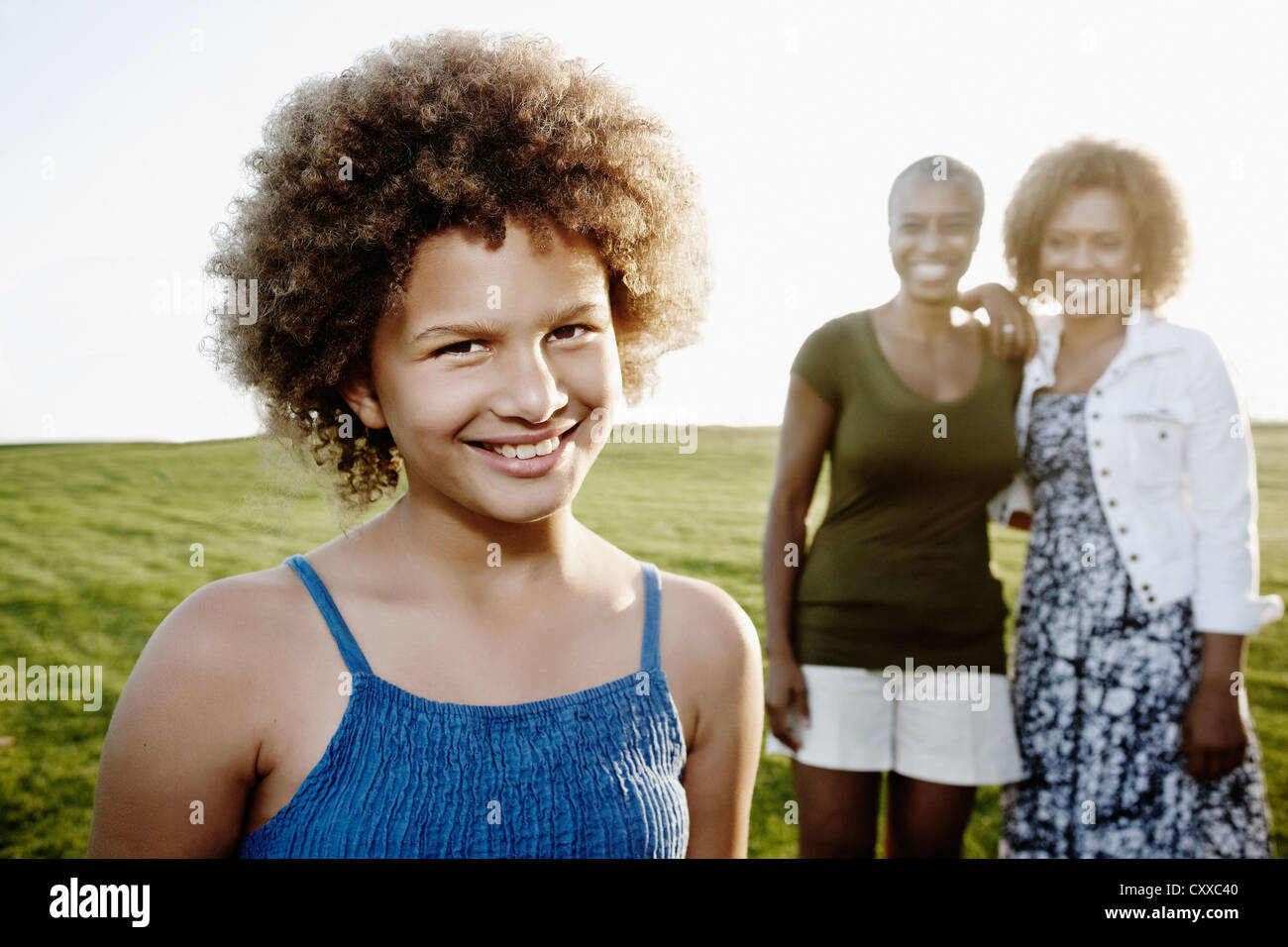Smiling African American family Stock Photo - Alamy