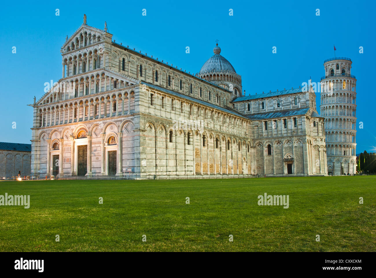 Pisa, Italy: Landmark of italy, Lean tower with Basilica Stock Photo ...