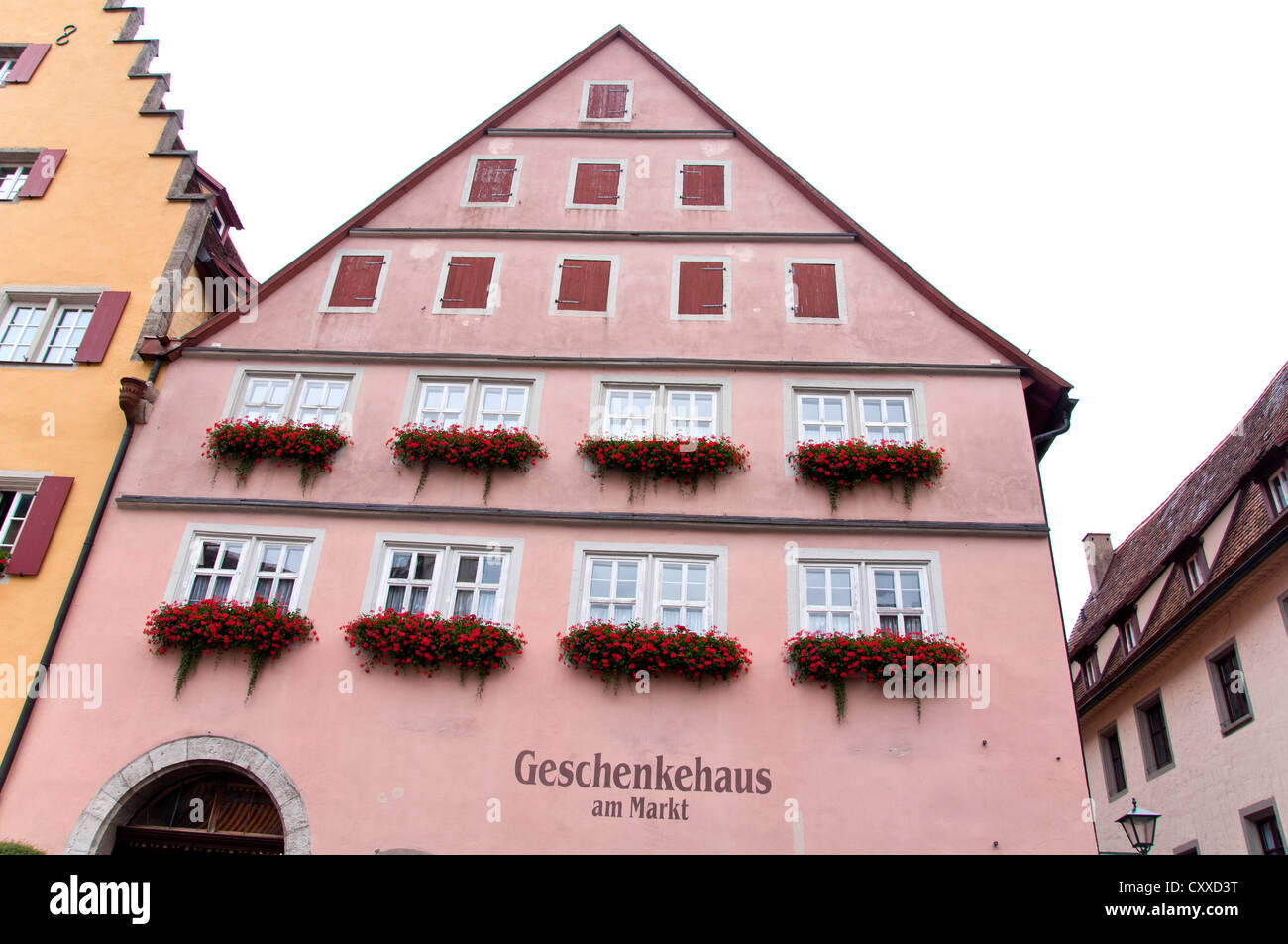 Rothenburg ob der Tauber, medieval town in Bavaria, Germany Stock Photo ...