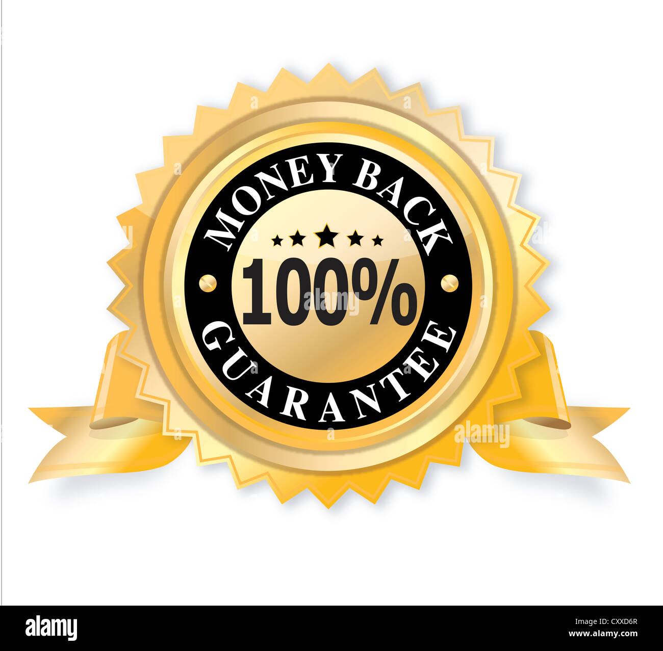 3d Money Back Guarantee icon on white Stock Photo - Alamy