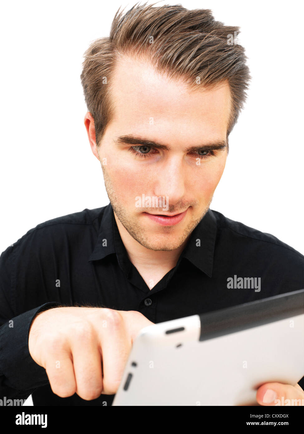 Younger person old ipad hi-res stock photography and images - Alamy