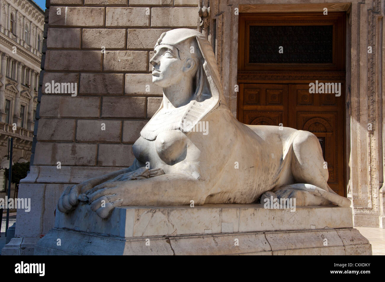Sphinx Statue, Budapest Opera House, Hungary Stock Photo - Alamy