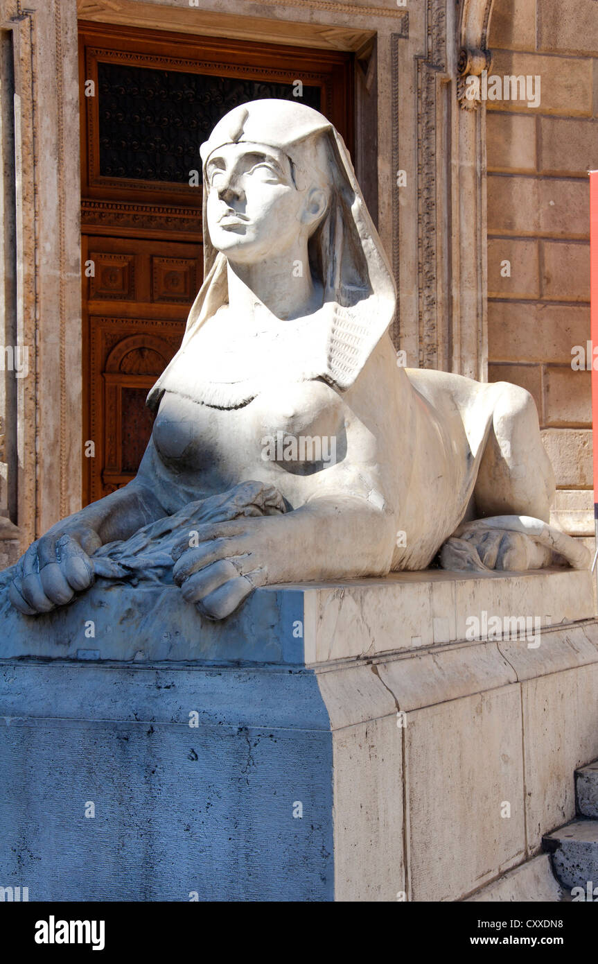 Sphinx Statue, Budapest Opera House, Hungary Stock Photo - Alamy