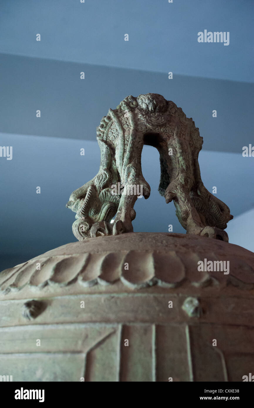 Ornament on an ancient bell at the Big Bell Temple / Ancient Bell ...