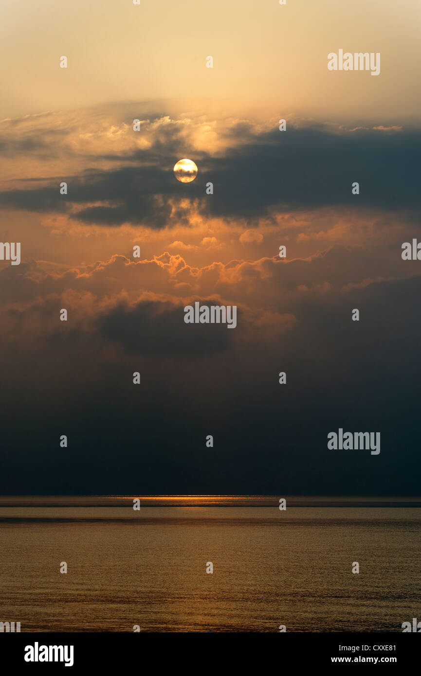 Sunrise, Tabgha at the Sea of Galilee, Gennesaret, Yam Kinneret, Lake ...