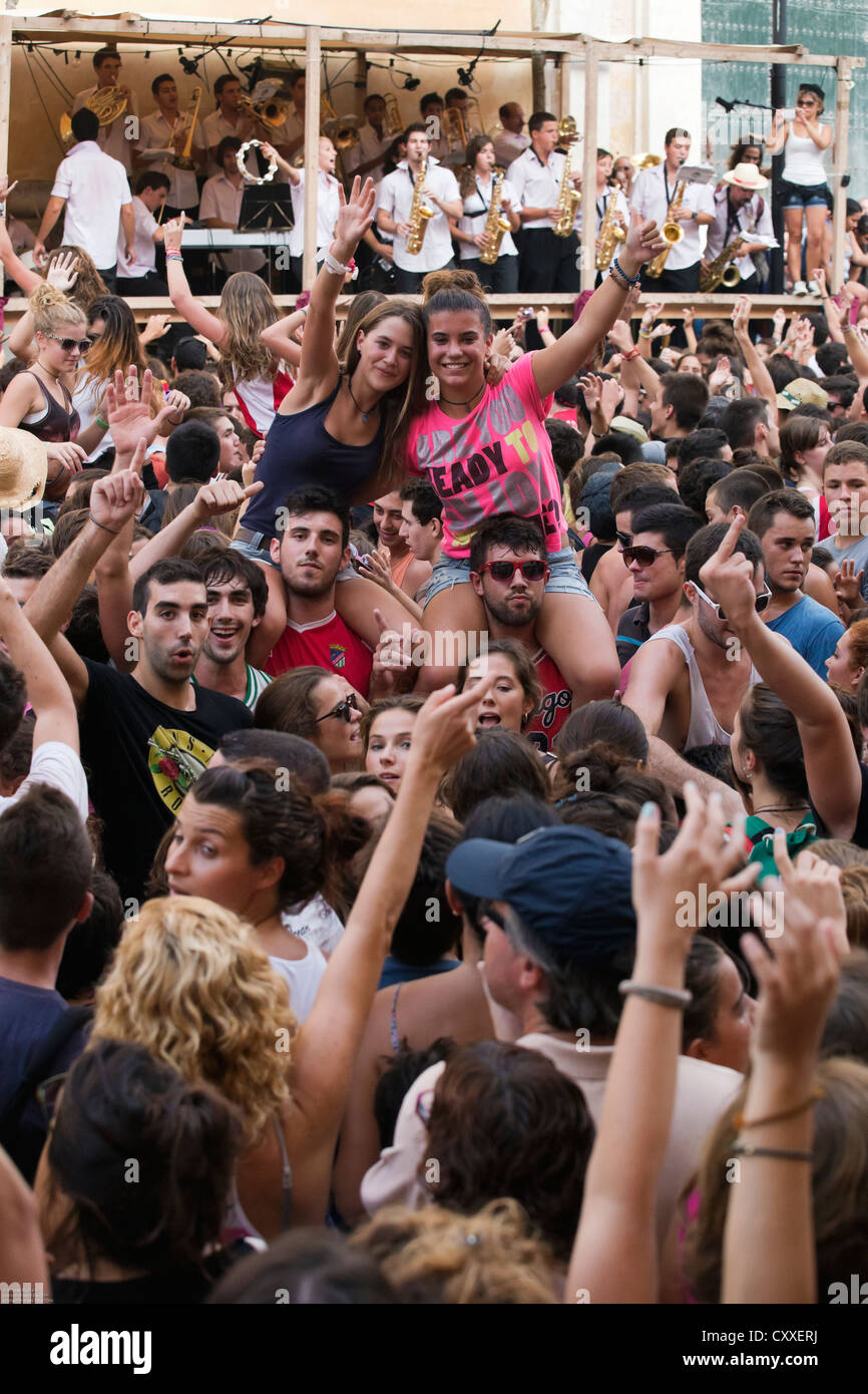 Menorca festival spain Europe tradition horse fun Stock Photo - Alamy