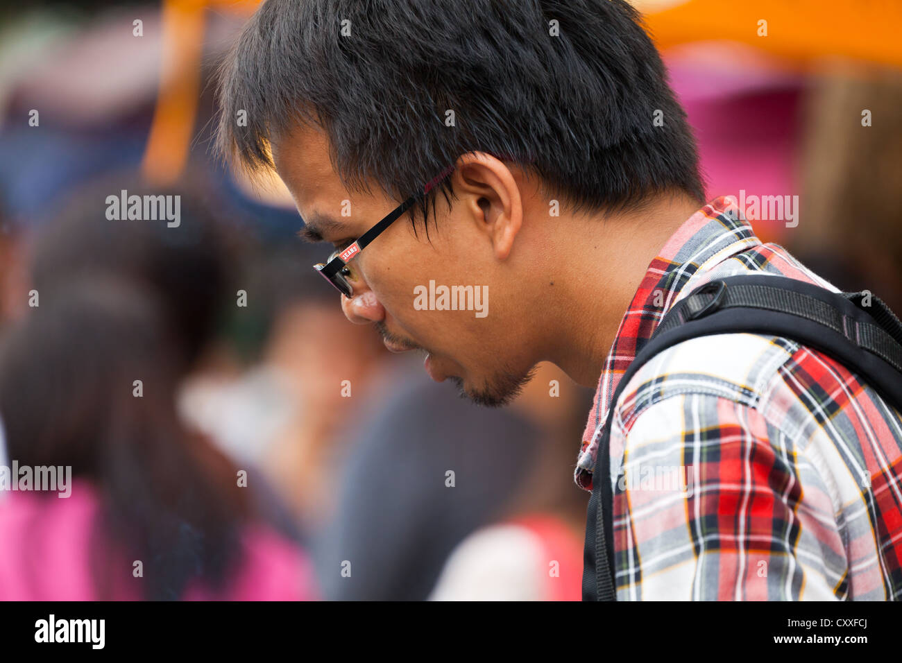 Thai Man in Bangkok, Thailand Stock Photo - Alamy