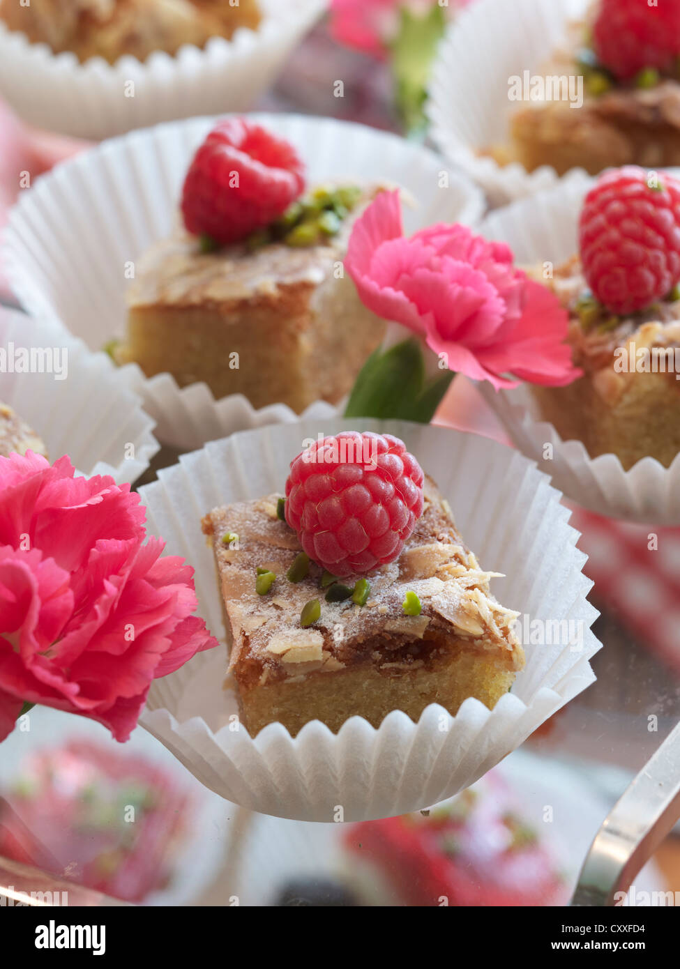 French pastries, petit fours Stock Photo - Alamy