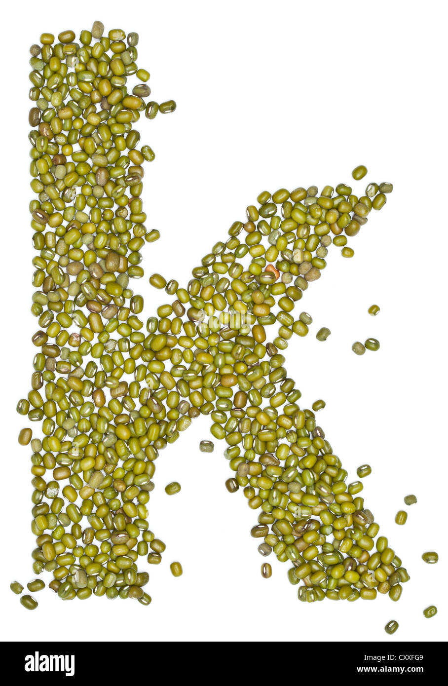 Green letter symbol alphabet on Cut Out Stock Images & Pictures - Alamy