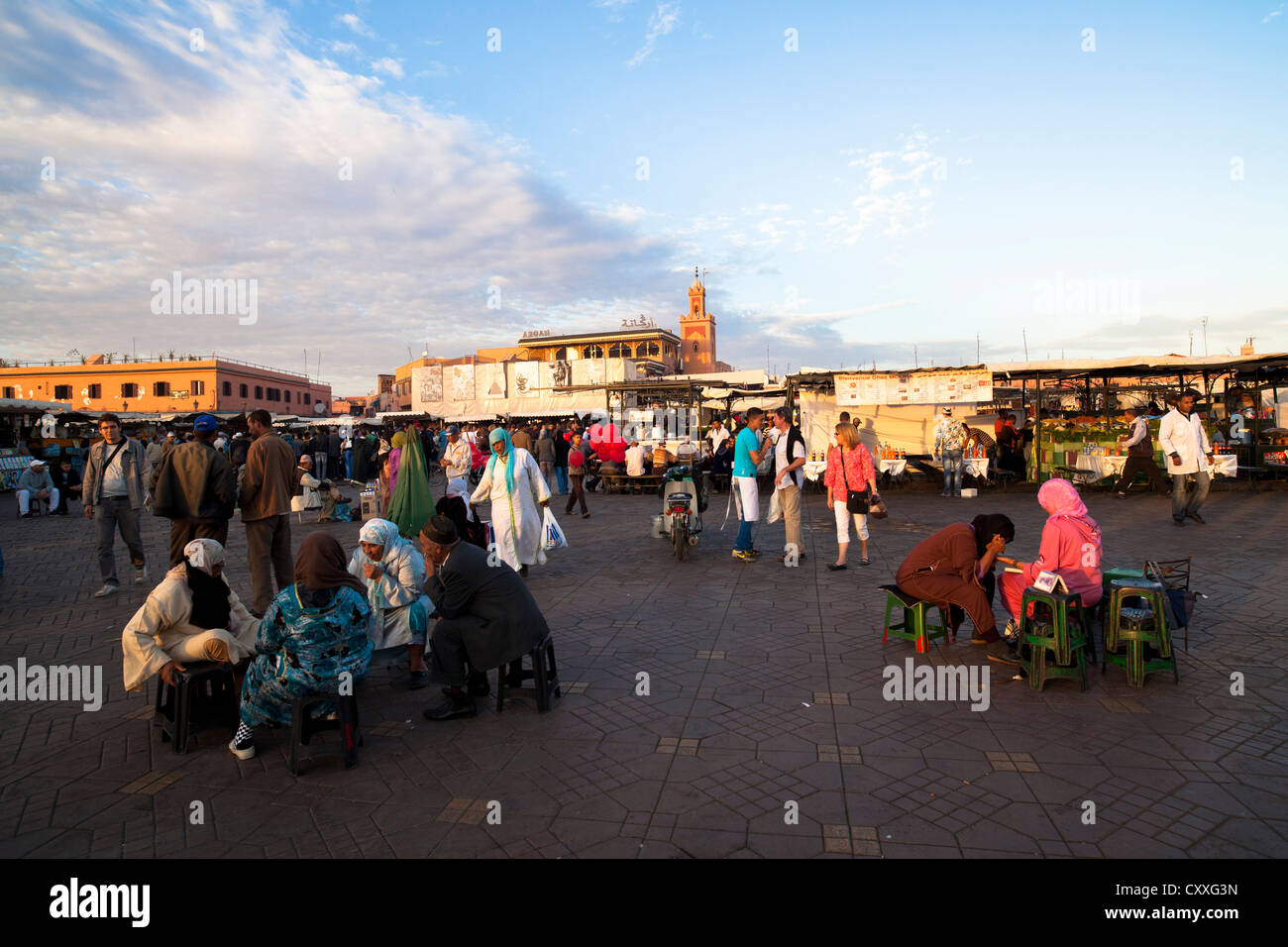 Jamaa el Fna main Square Marrakesh Morocco Stock Photo - Alamy