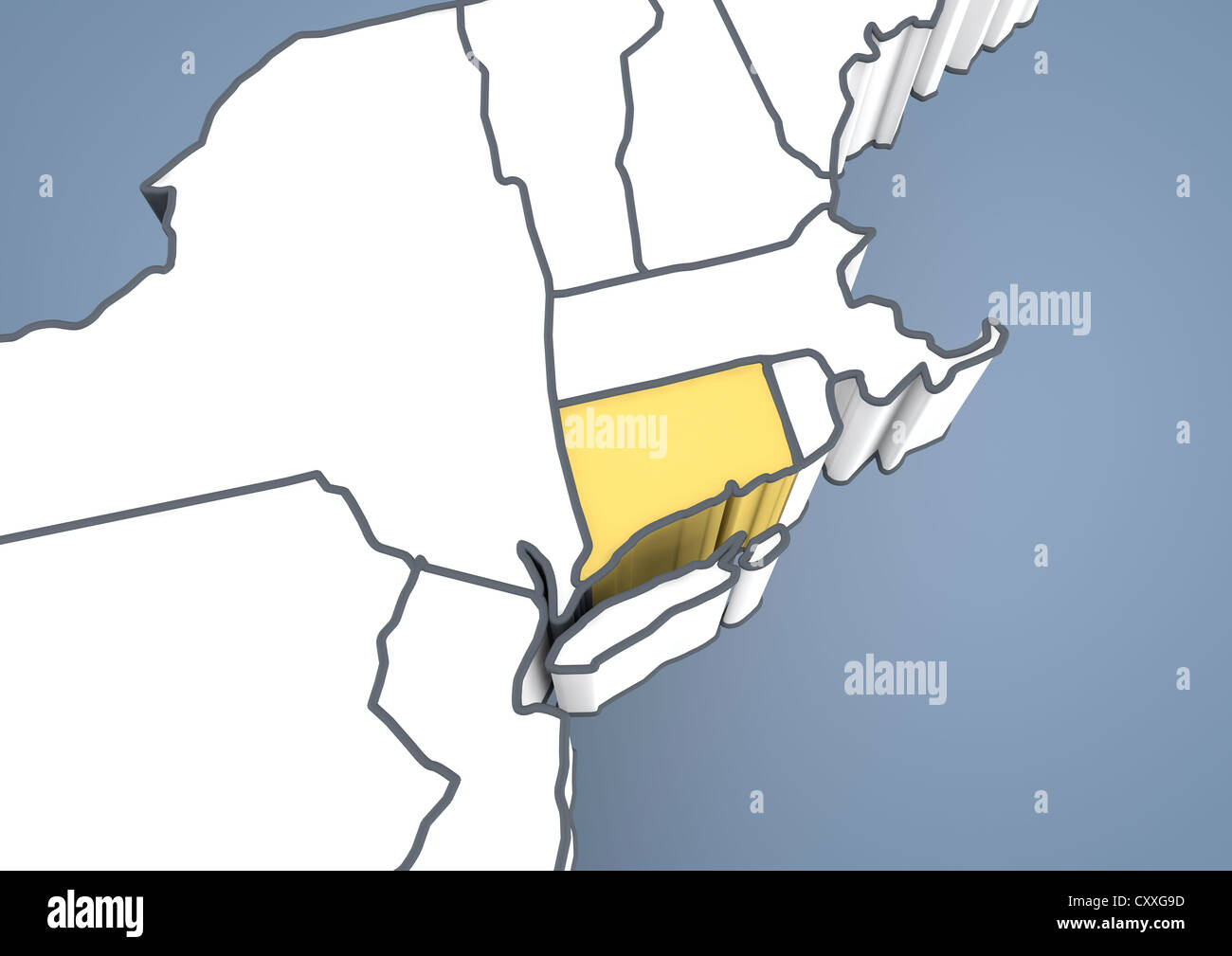 3d map united states hi-res stock photography and images - Alamy