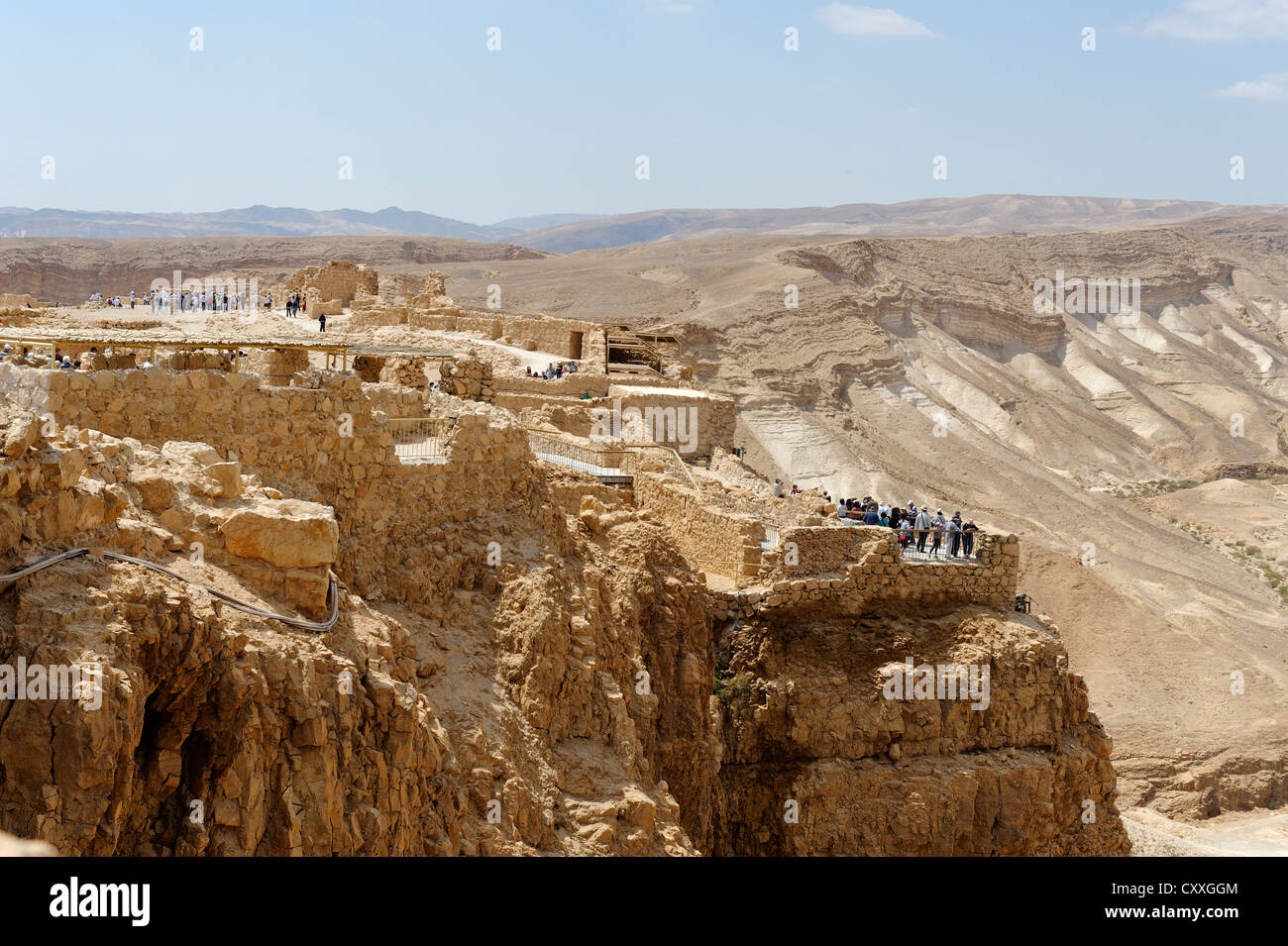 Jewish Masada Fortress, UNESCO World Heritage Site, West Bank, Israel ...