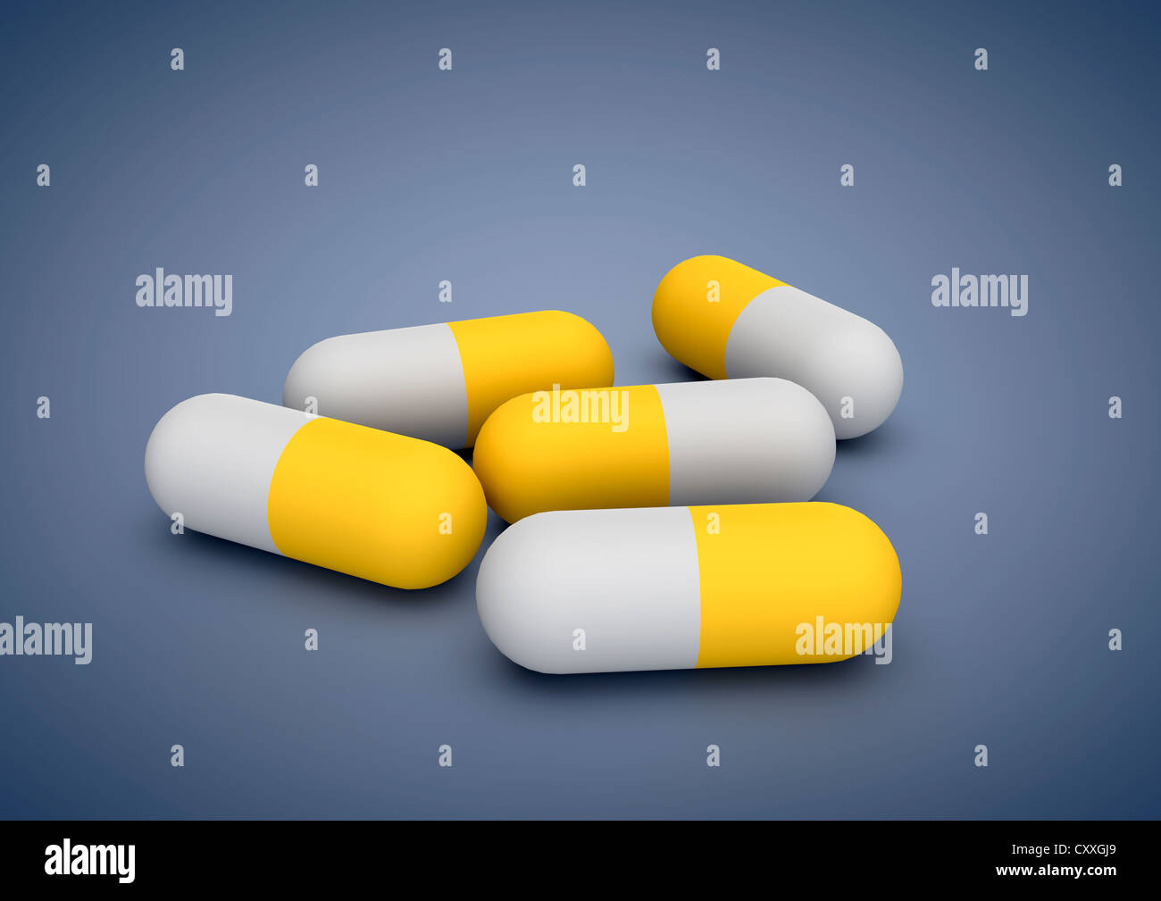 Tablets, medicines, symbolic image for healthcare system, medicine, 3D ...