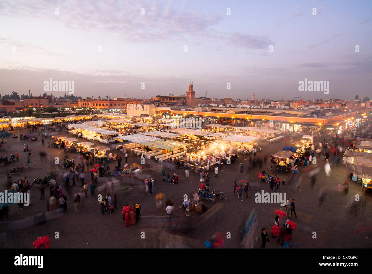 Jemaa el fna square night smoke hi-res stock photography and images - Alamy