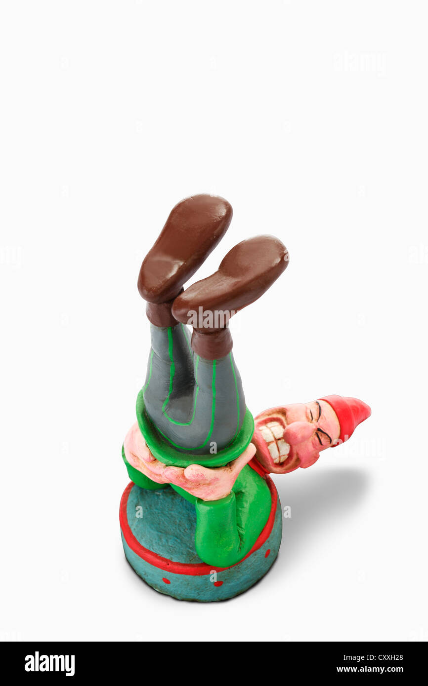 Fool or gymnast, cartoon character Stock Photo - Alamy