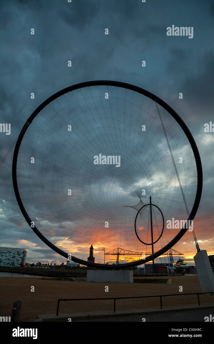 Temenos Sculpture at Middlehaven, Middlesbrough, Cleveland Stock Photo ...