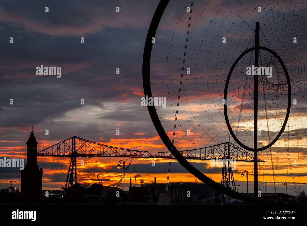 Temenos Sculpture at Middlehaven, Middlesbrough, Cleveland Stock Photo ...