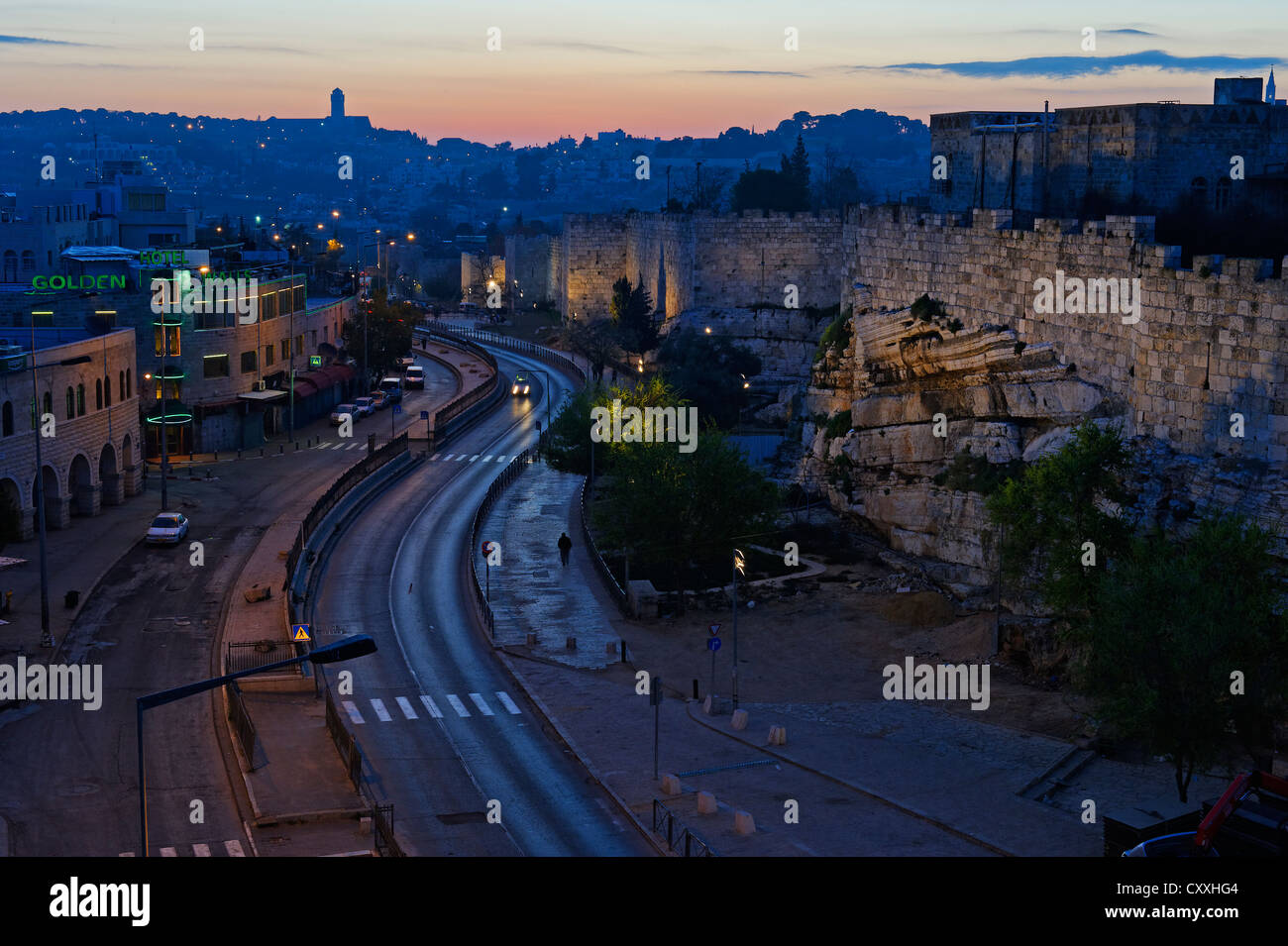 Old city walls jerusalem hi-res stock photography and images - Alamy