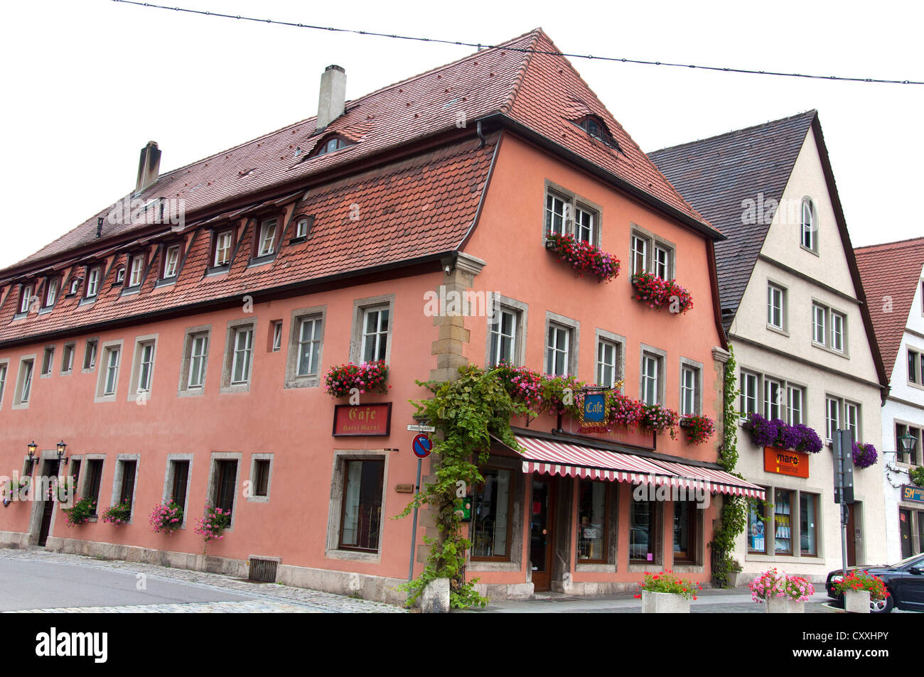 Rothenburg ob der Tauber, medieval town in Bavaria, Germany Stock Photo ...