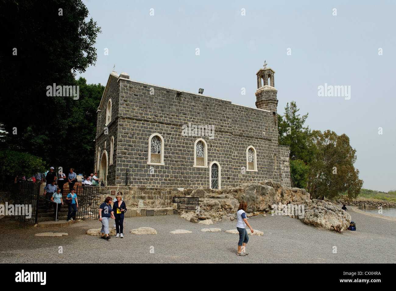 Church of the Primacy of St. Peter, Mensa Domini Church, Tabgha, at the ...