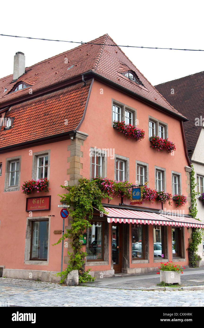 Rothenburg ob der Tauber, medieval town in Bavaria, Germany Stock Photo ...