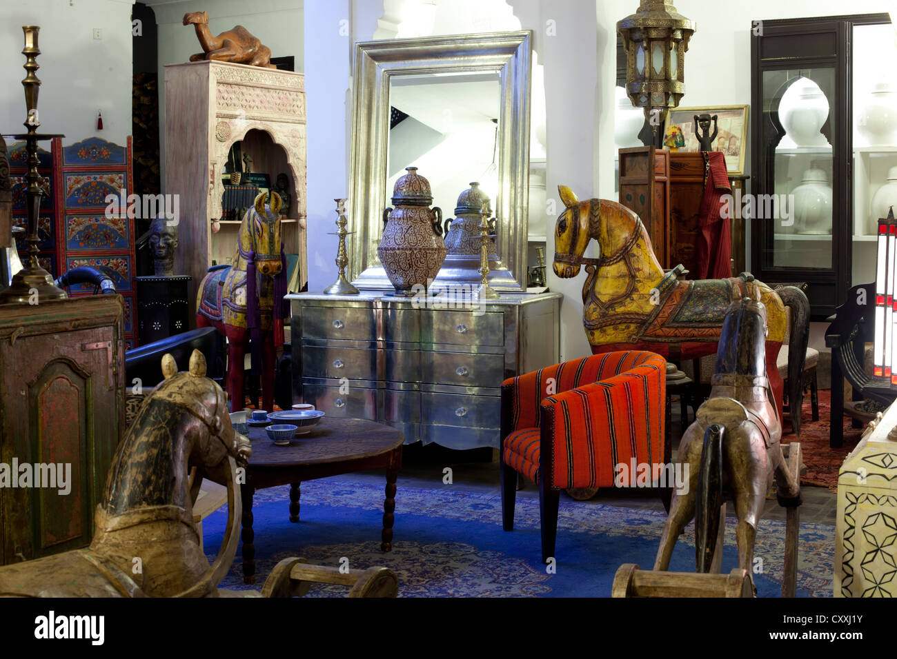 Mustapha Blaoui carpet craft shop Medina Marrakesh Morocco Stock Photo ...