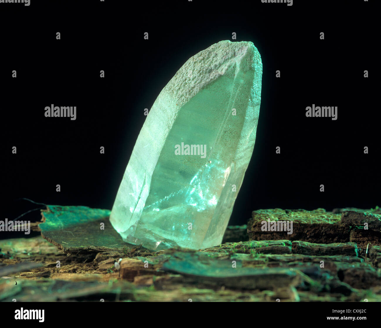 Prase, green quartz Stock Photo - Alamy
