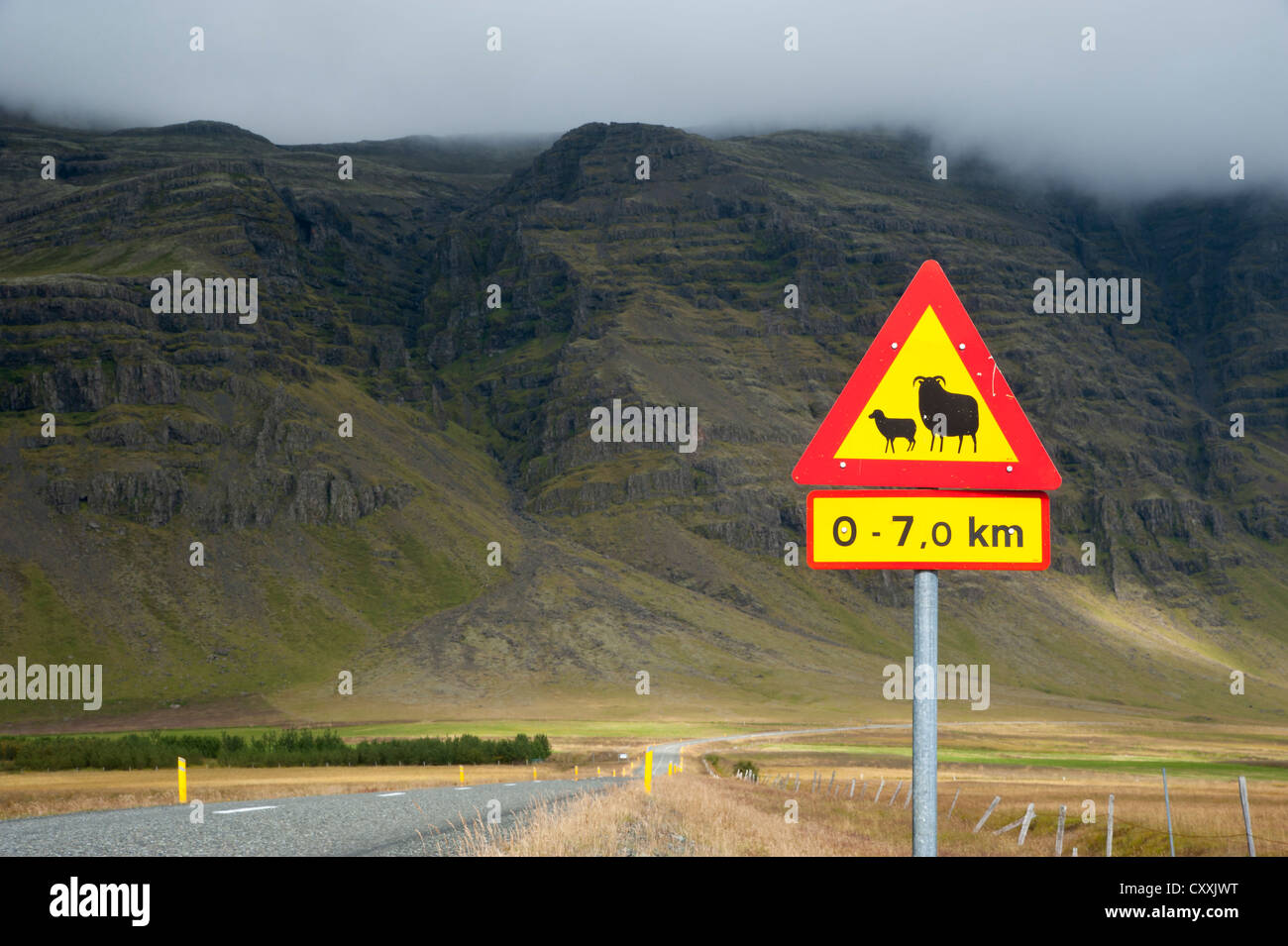 Icelandic traffic signs hi-res stock photography and images - Alamy