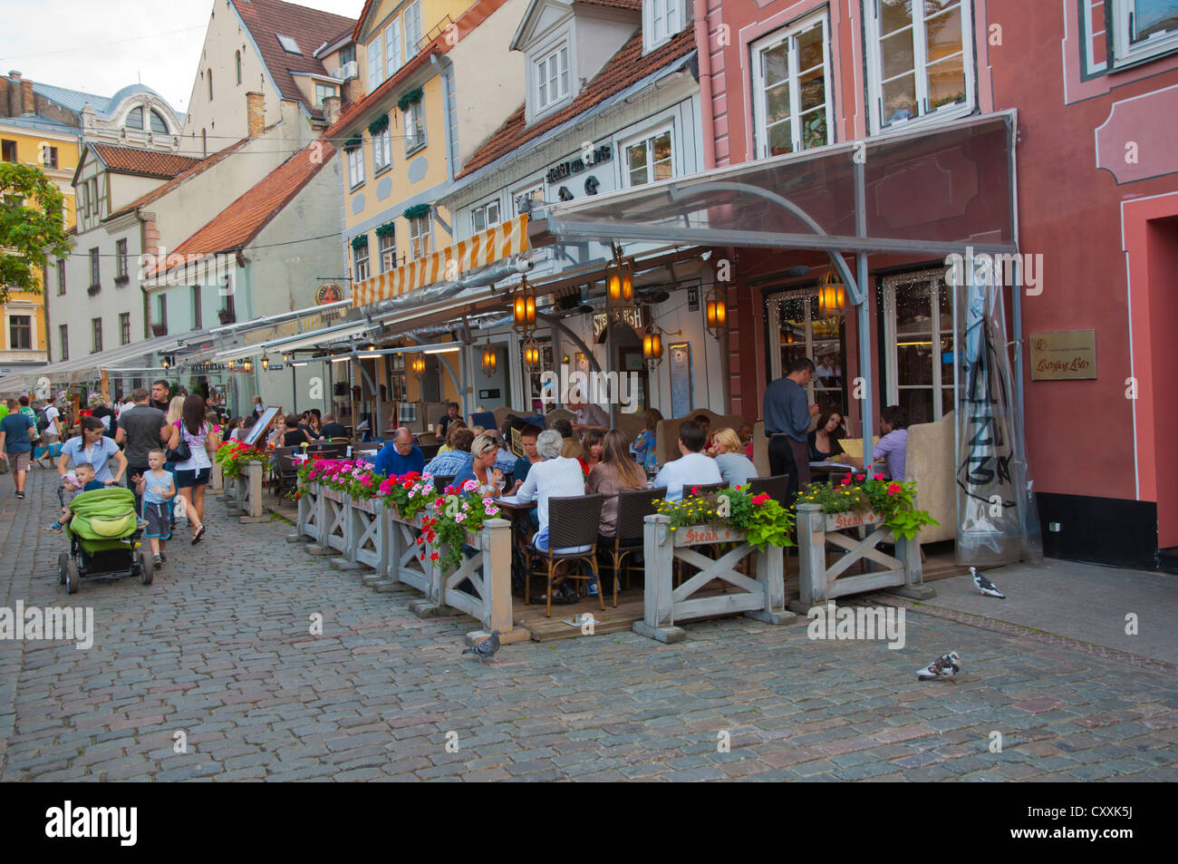 Vecriga the old town Riga Latvia Europe Stock Photo - Alamy