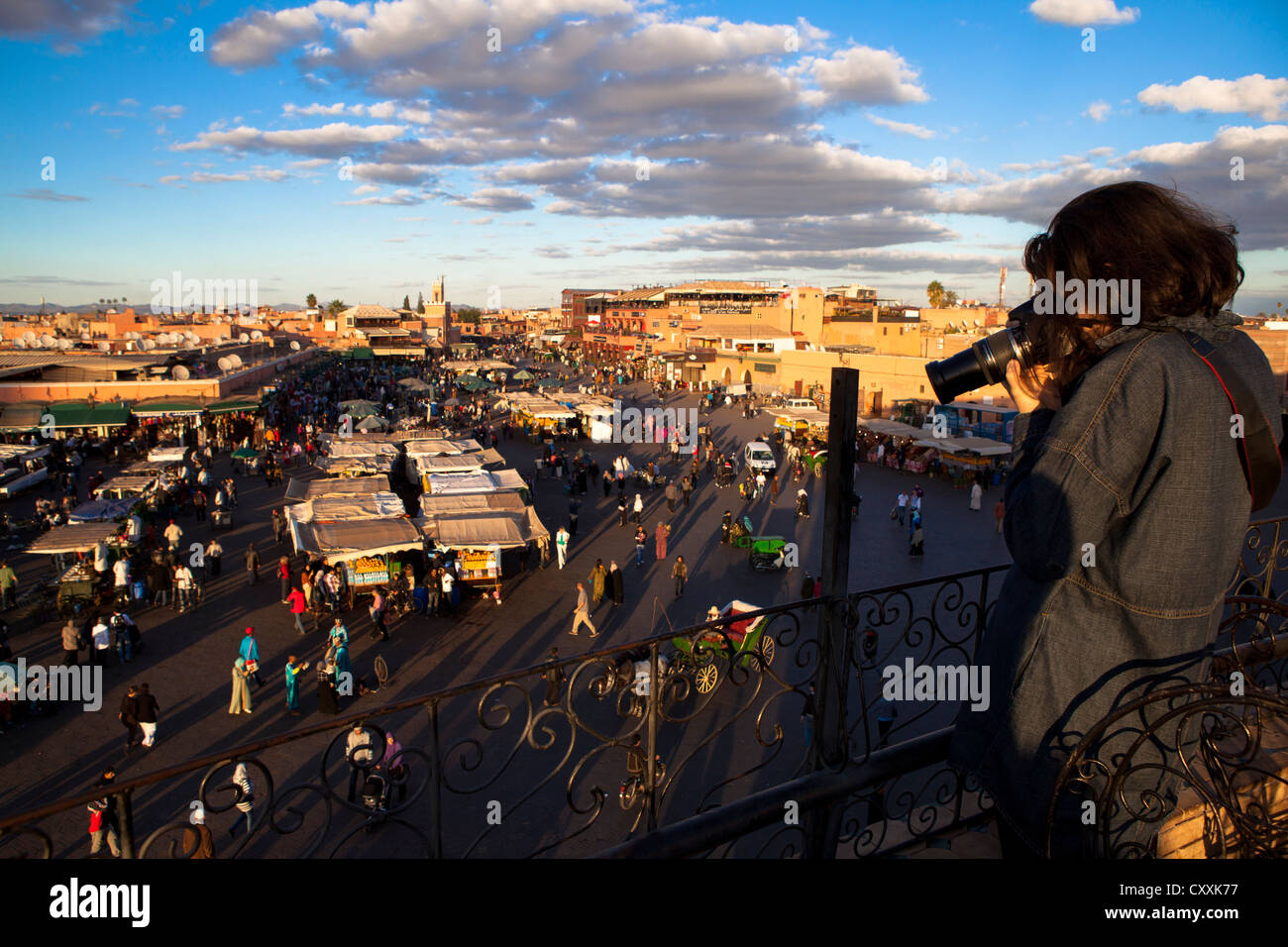 Jamaa el Fna main Square Marrakesh Morocco Stock Photo - Alamy