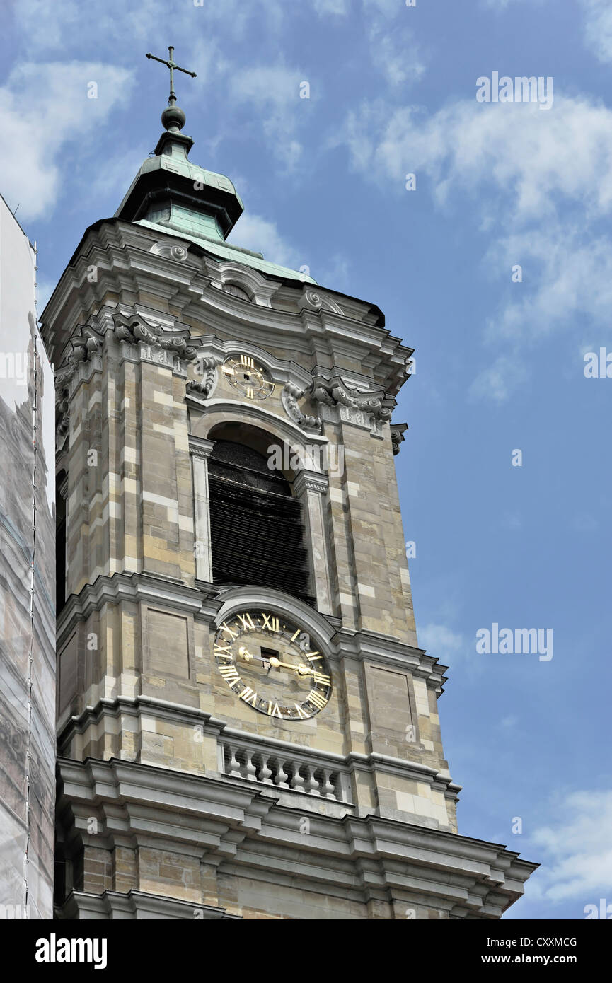 Bell Tower, Basilica of St. Martin in Weingarten, Baden-Wuerttemberg ...