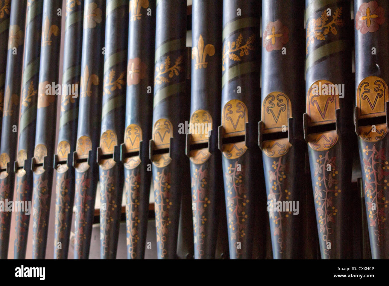 Church organ design hi-res stock photography and images - Alamy