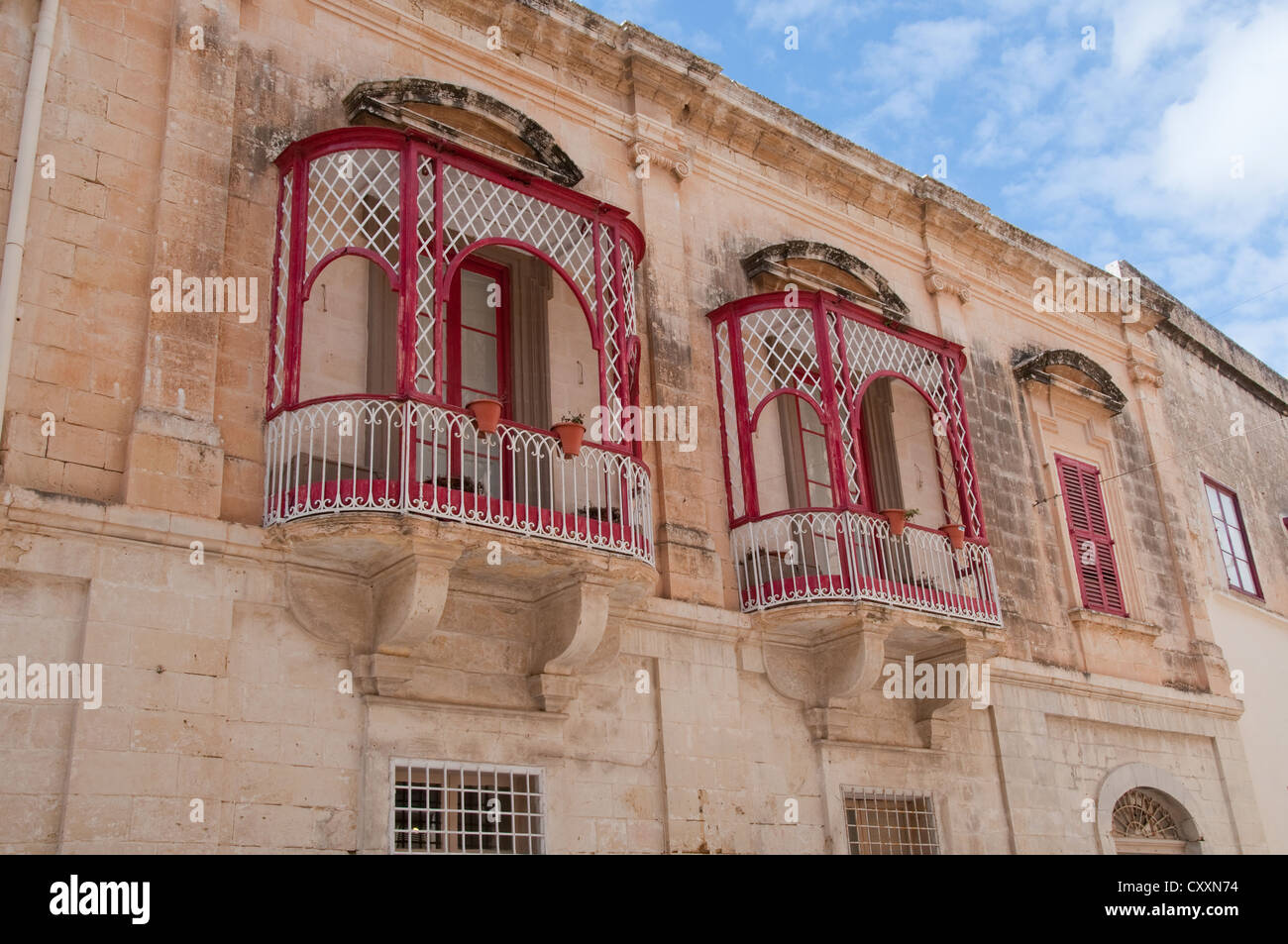 Traditional malta balconies hi-res stock photography and images - Alamy