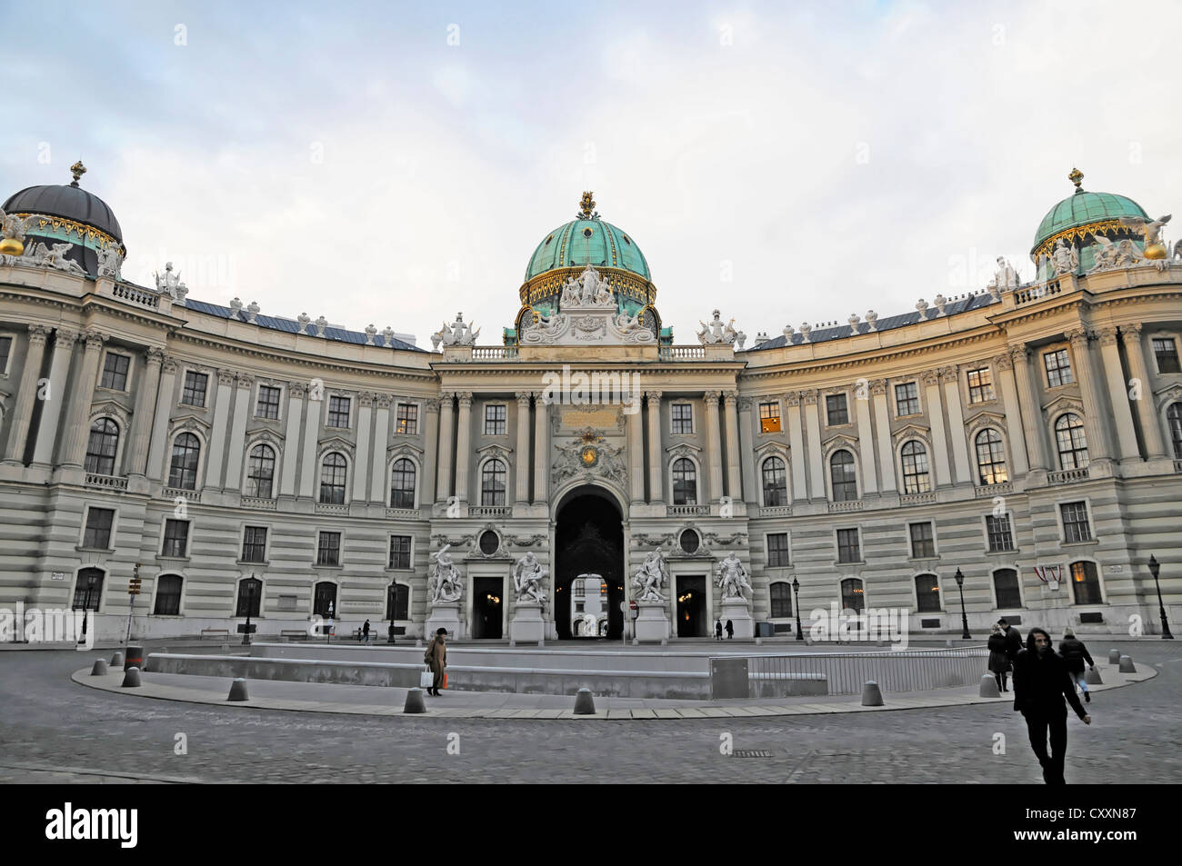 Michaelerplatz Square, Hofburg Palace, Vienna, Austria, Europe Stock ...