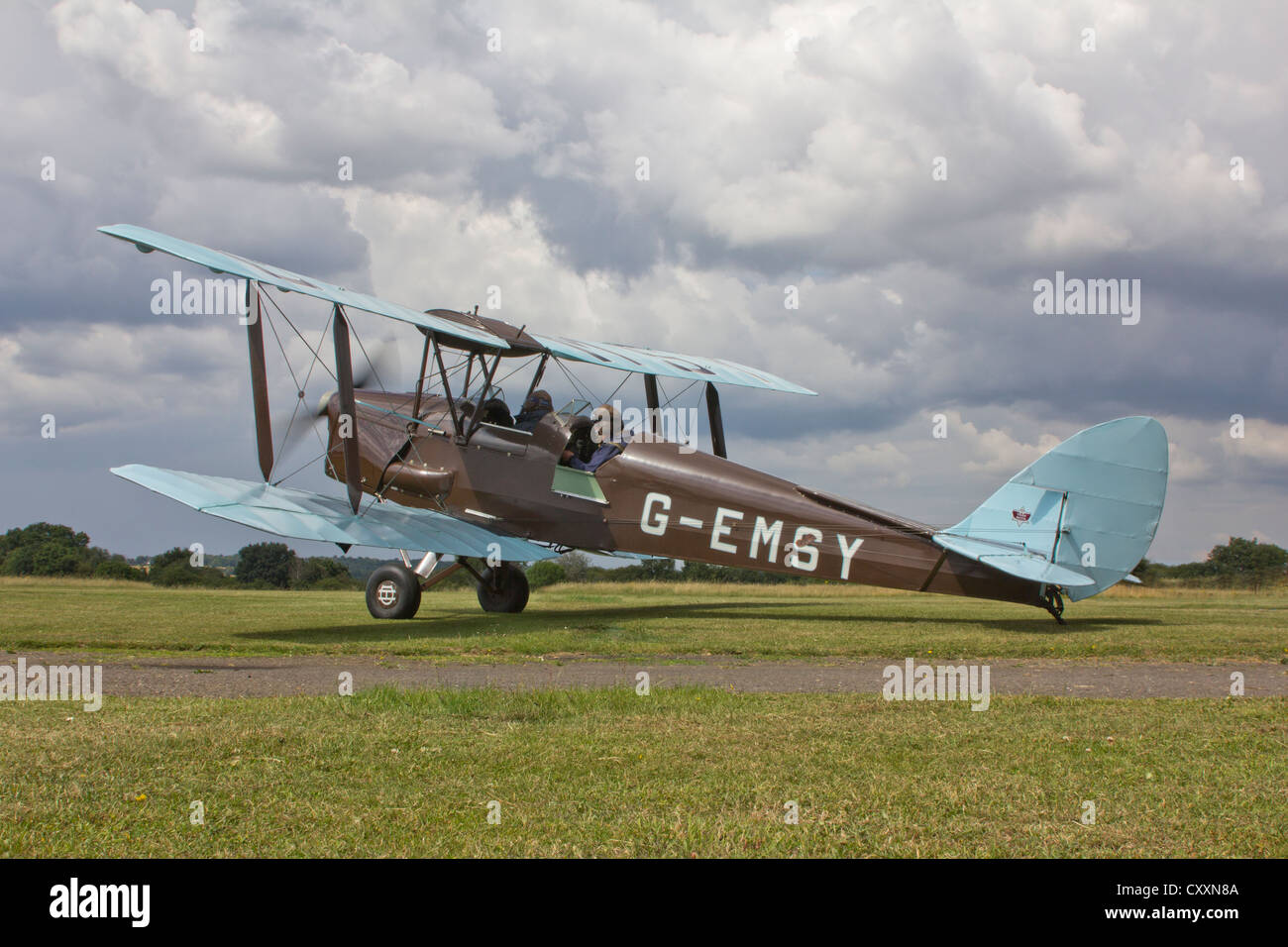 de Havilland Tiger Moth Aircraft Stock Photo - Alamy