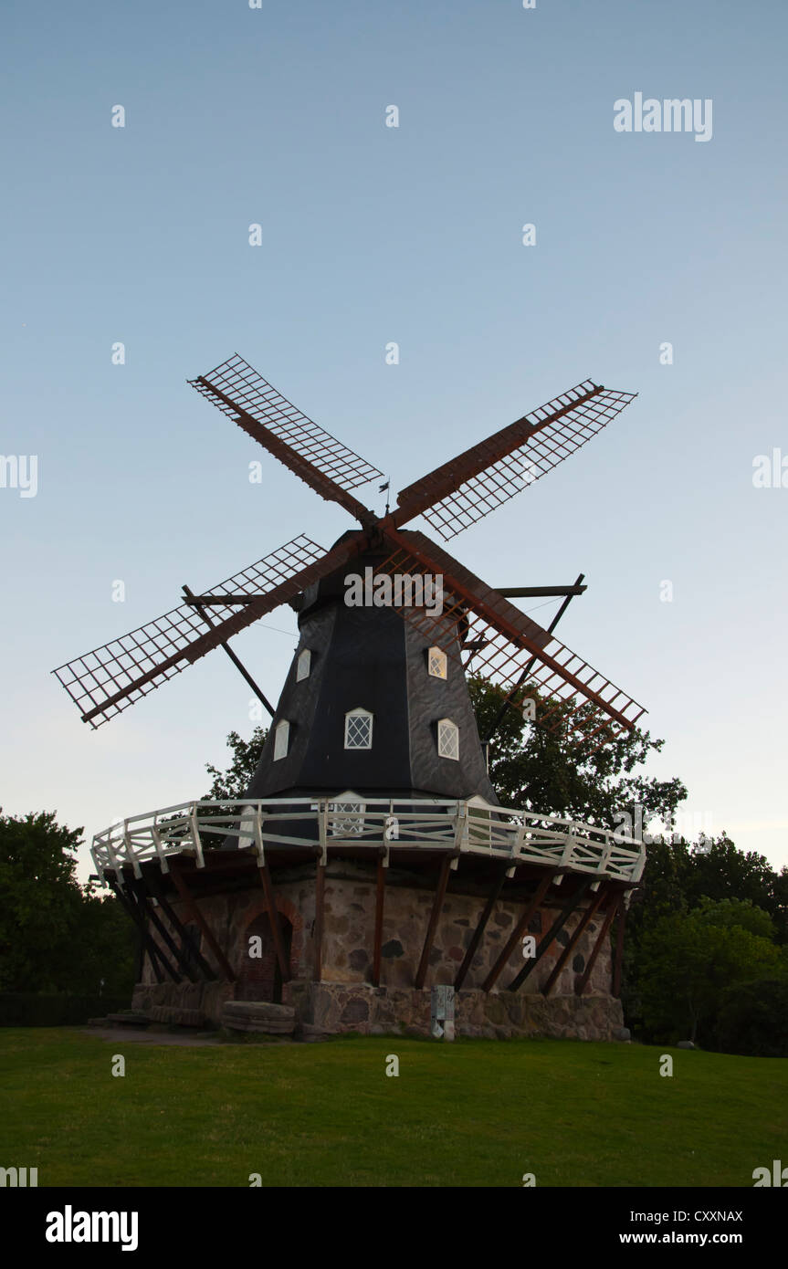 Slottsmöllan the castle windmill in Slottsparken park Malmö city Skåne ...