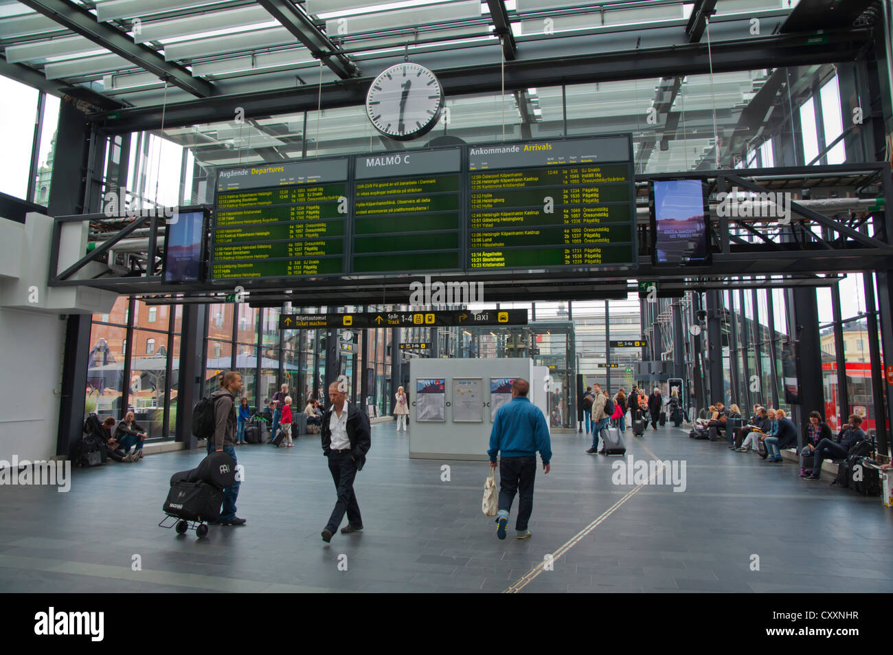 New extension (2011) of Malmö centralstation the main railway station ...