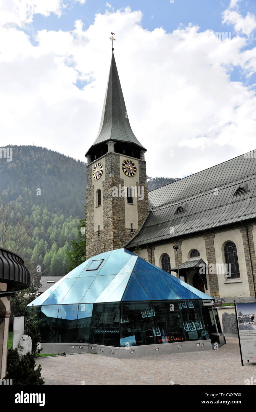 Zermatt church of st mauritius hi-res stock photography and images - Alamy